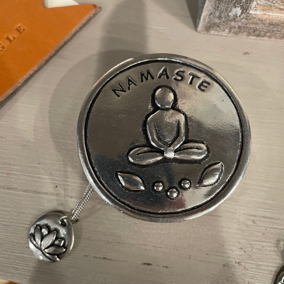 Jewelry | Namaste Holder With Lotus Flower Necklace Nwt | Poshmark